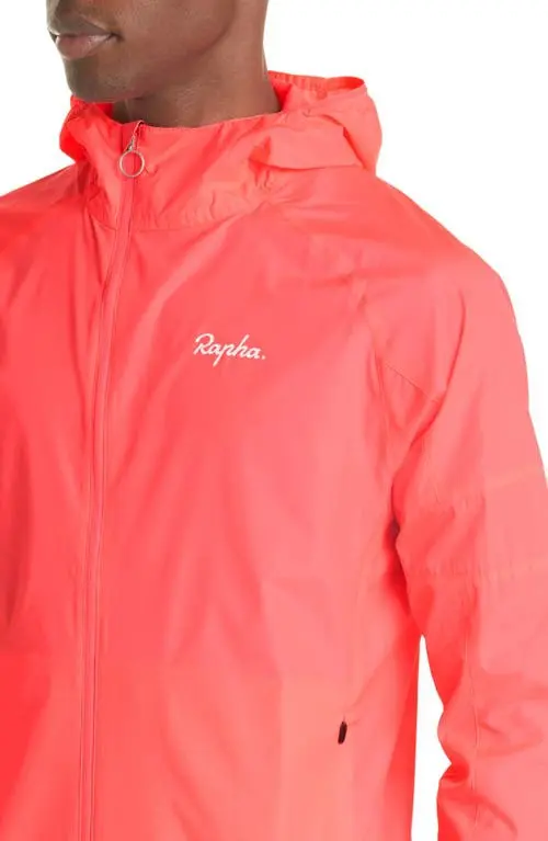 Rapha Commuter Lightweight Packable Hooded Jacket - Hi-Vis Pink